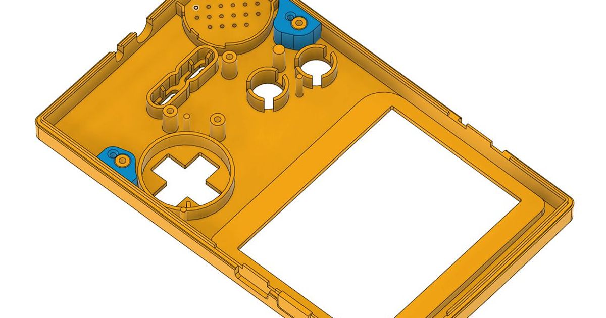 Gameboy Pocket Color Parts by Xipher Design | Download free STL model ...