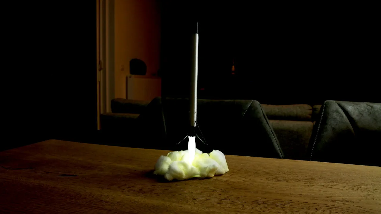 Falcon 9 Rocket with internal flashlight by PrintChallenge | Download ...