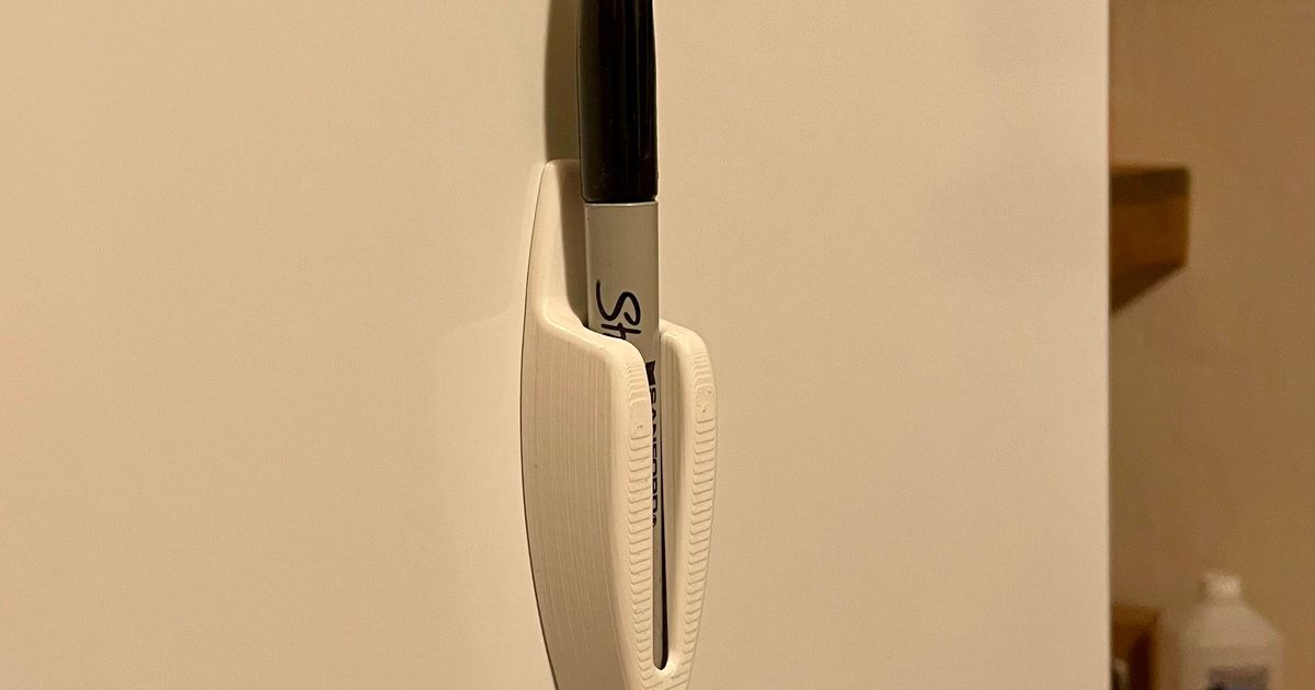 Magnetic Sharpie Holder by AzJake | Download free STL model ...
