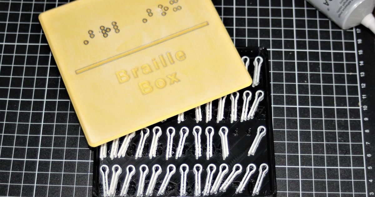 Braille Embosser Storage Box by SteveW91 | Download free STL model ...