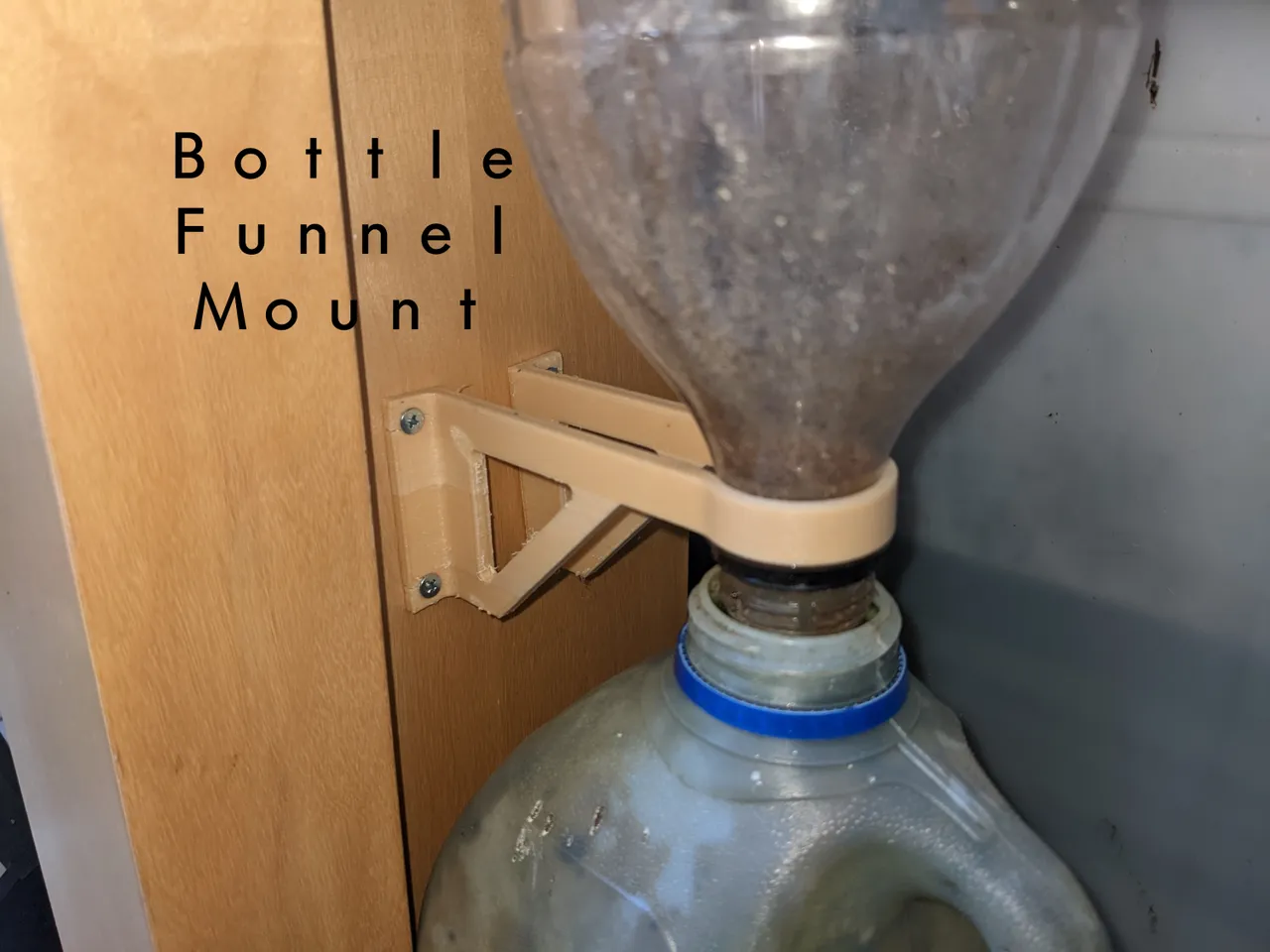 Bottle funnel mount by SteveW91 | Download free STL model | Printables.com