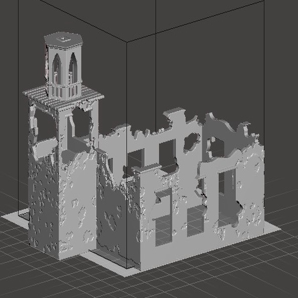 Ruined Church 28mm scale by Jerrycon | Download free STL model ...