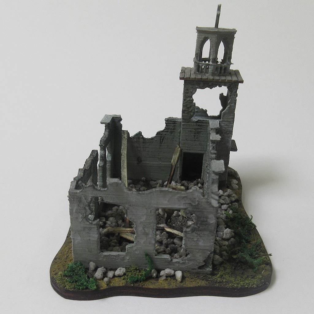 Ruined Church 28mm scale by Jerrycon | Download free STL model ...