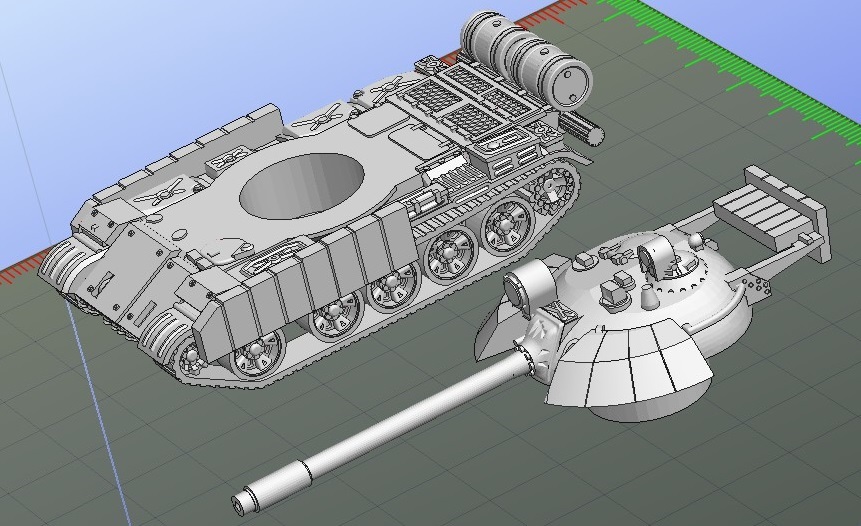 Iraqi T55 Enigma 1/00 and 1/200 scale by Jerrycon | Download free STL ...