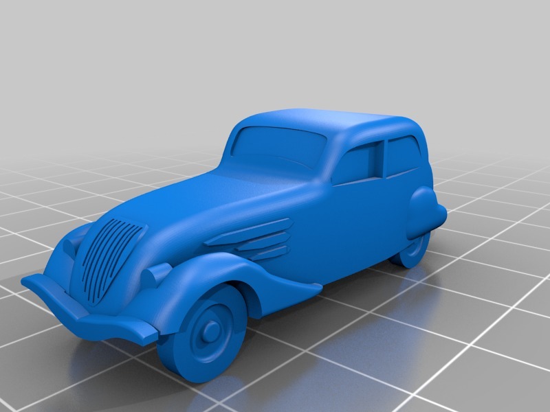 French Type car WW2 period 1/100 scale by Jerrycon | Download free STL ...