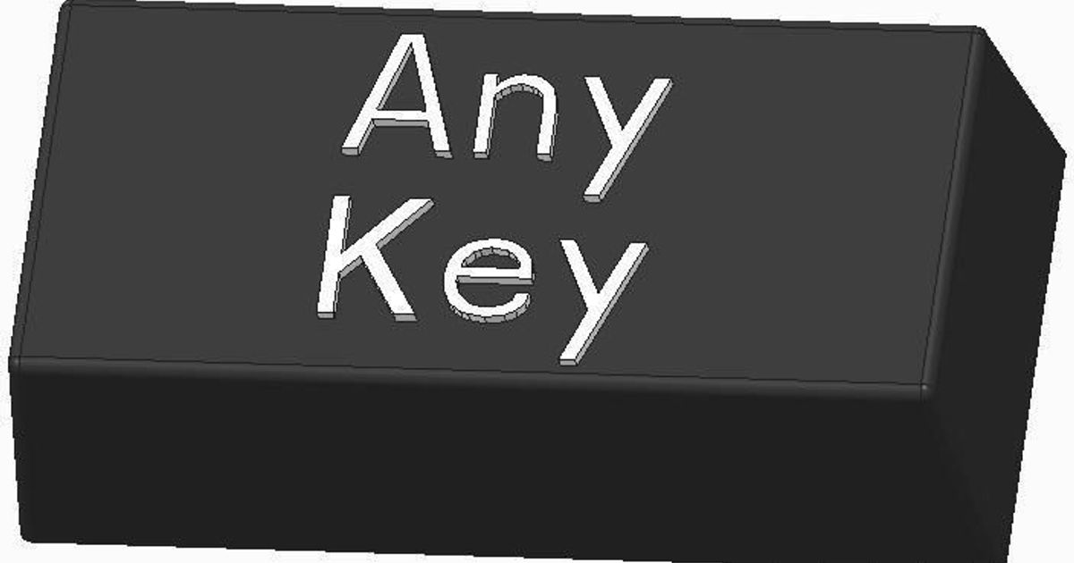 Any Key by Jerrycon | Download free STL model | Printables.com