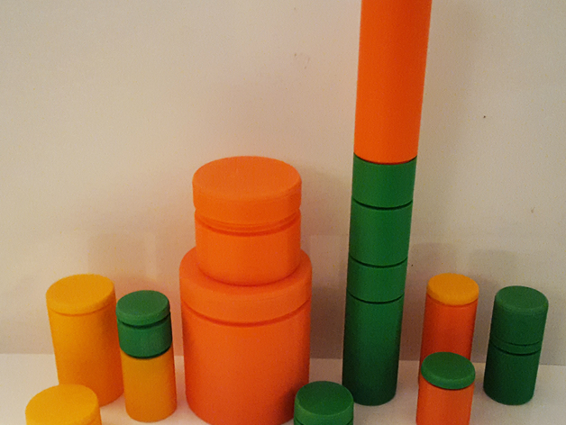 Outside Threaded Utility Survival Capsule / Container / Tube by ...