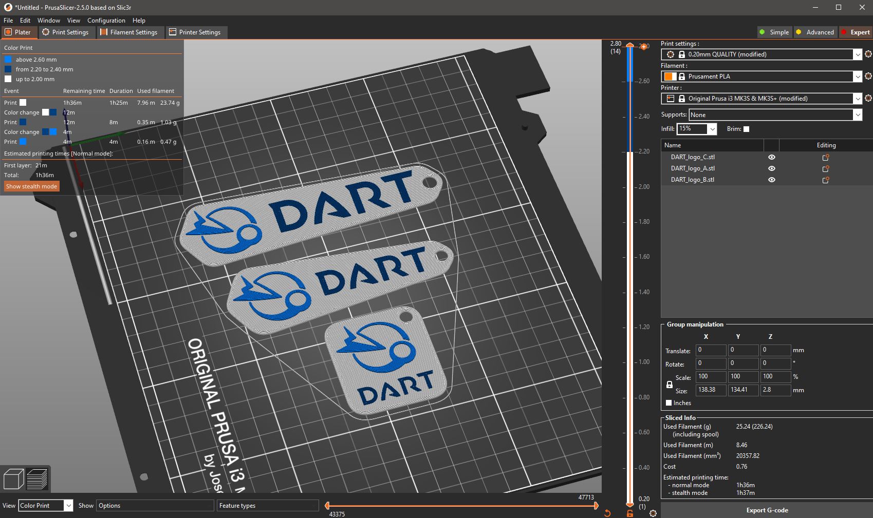 DART logo - keychains by rorys3D | Download free STL model | Printables.com
