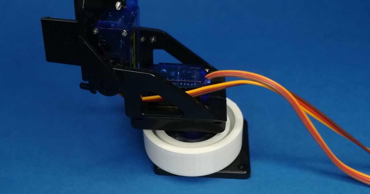 SG90 servo pan tilt camera platform stabilizer ring by Third Dimension ...