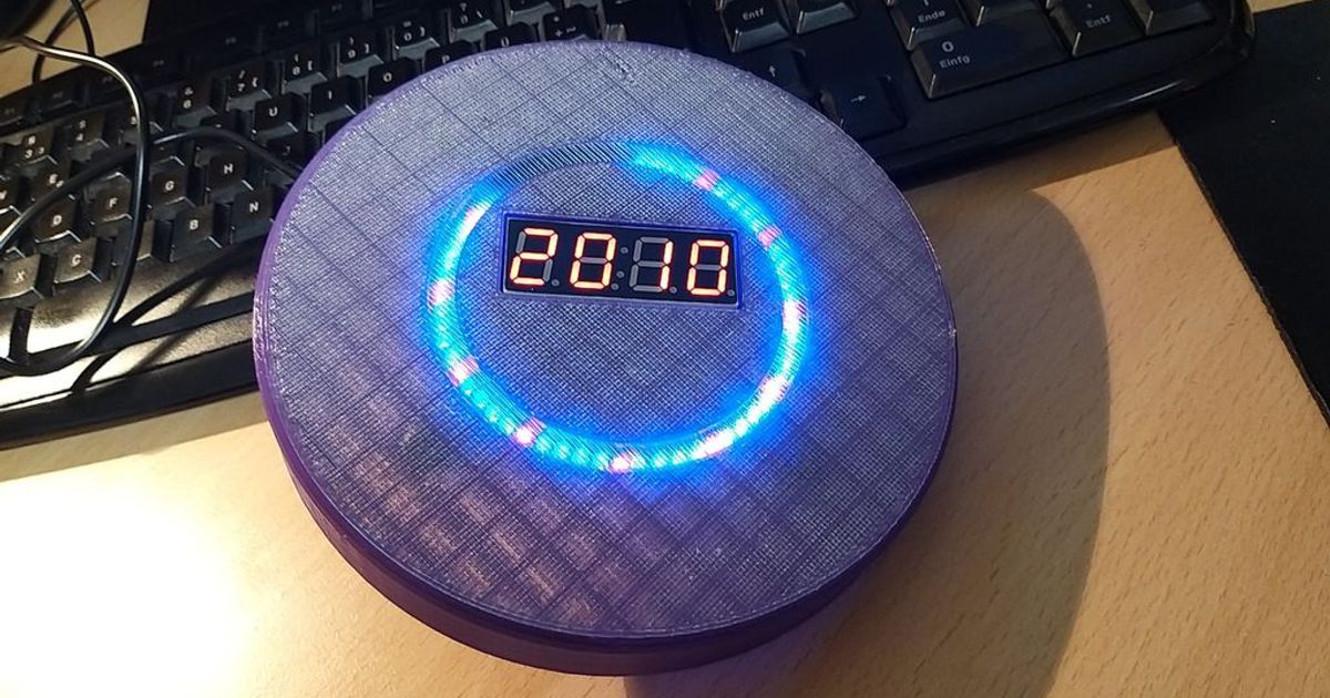 DS1302 DIY LED Clock housing for wall mount by Florian Mikulik ...