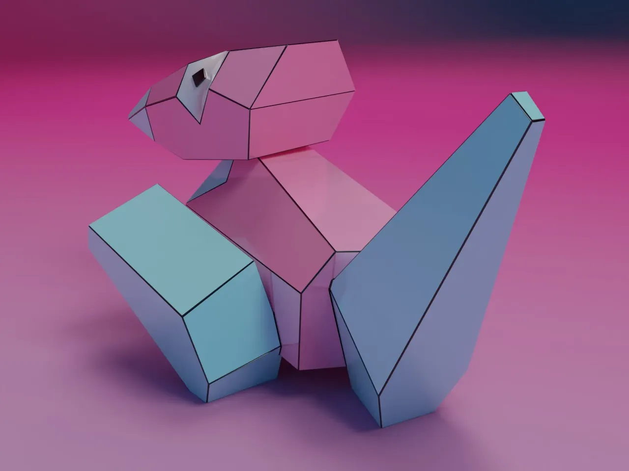 Papercraft Pokemon Porygon From Pokemon Difficulty Level