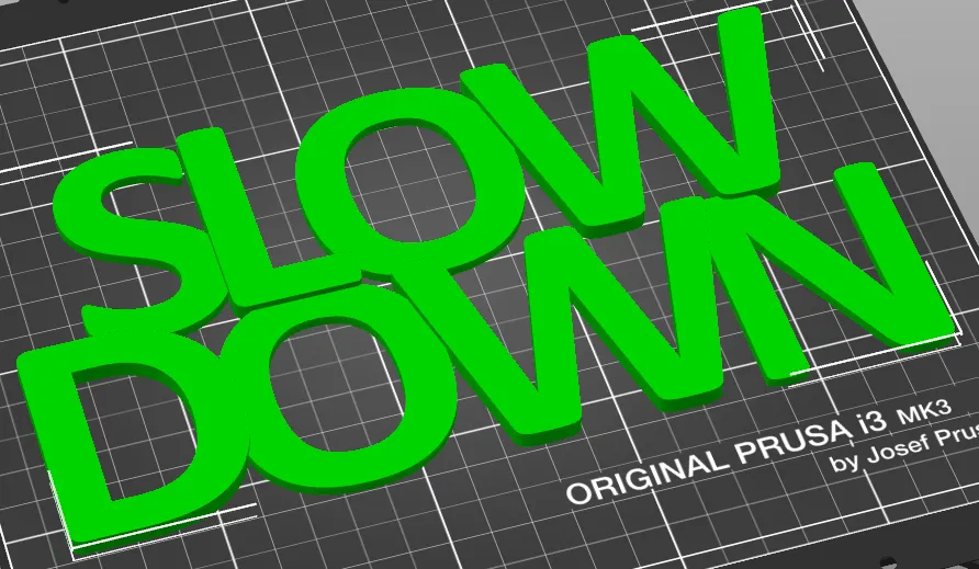 Sign "Slow Down" by Milan Šrajer | Download free STL model | Printables.com