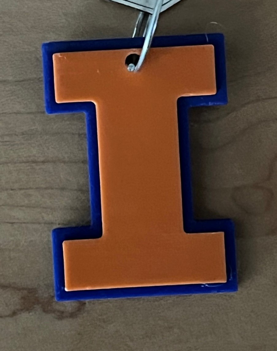 University of Illinois Key Chain by Bob Sulla | Download free STL model ...