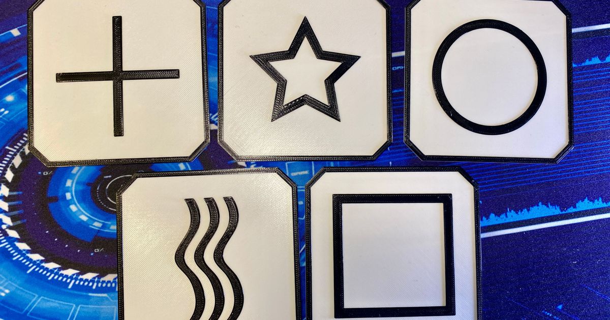 Ghostbusters ESP Card Coasters by nerdyviews | Download free STL model ...