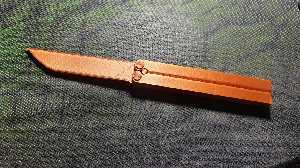 Simple Butterfly Knife (V2) by ϟ b761d67 ϟ | Download free STL model ...