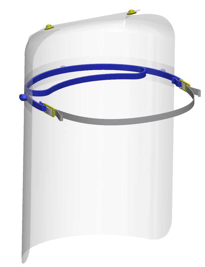 Minimalist Face Shield - V2.0 by FluidPD | Download free STL model ...