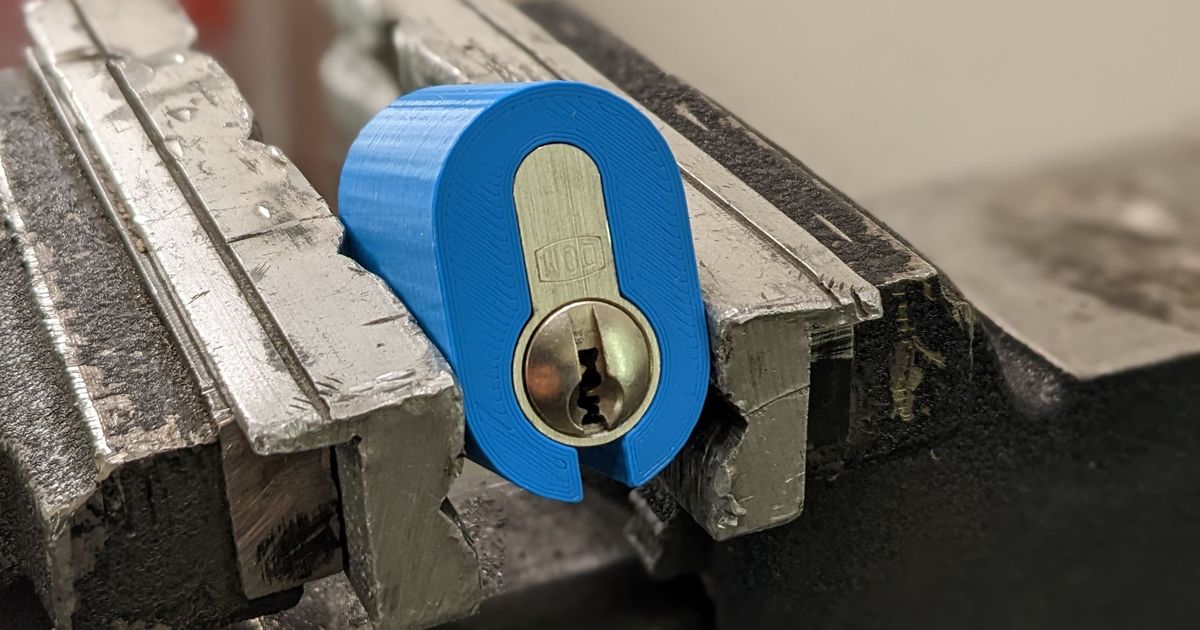 Lock Holder for Euro Cylinder Locks (handheld & vise) by effae ...