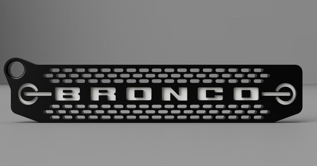 Keychain - Bronco Grill por StayPuft11 | Descargar modelo STL gratuito ...
