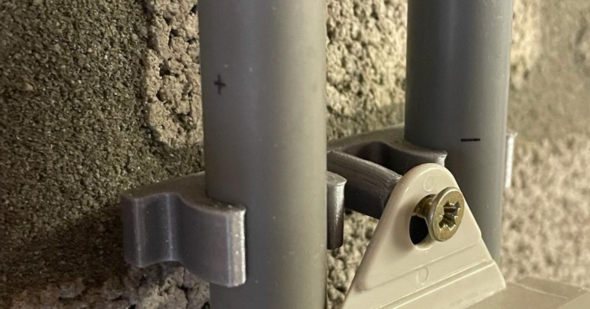 Bracket to attach things to cable by GeertL | Download free STL model ...