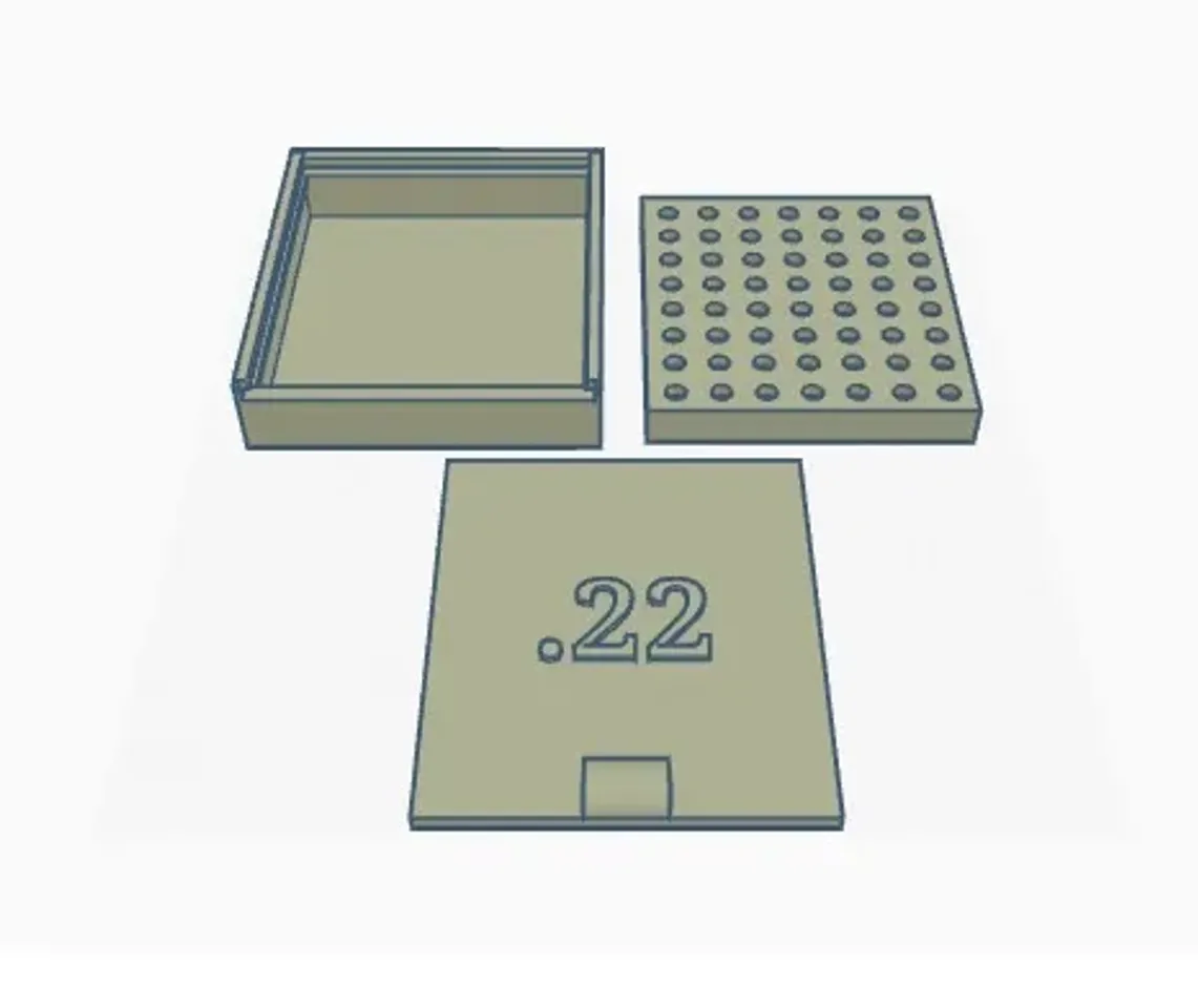 Air rifle Pellet box 5.5 mm by Isak welman | Download free STL model ...