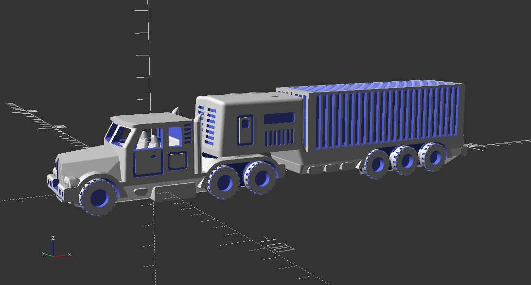 Small truck - container (print without supports) by SHR3D.eu | Download ...