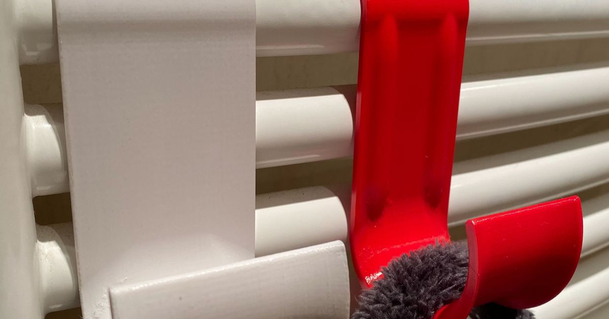 Tube radiator coat hook by Robert Turinský | Download free STL model ...