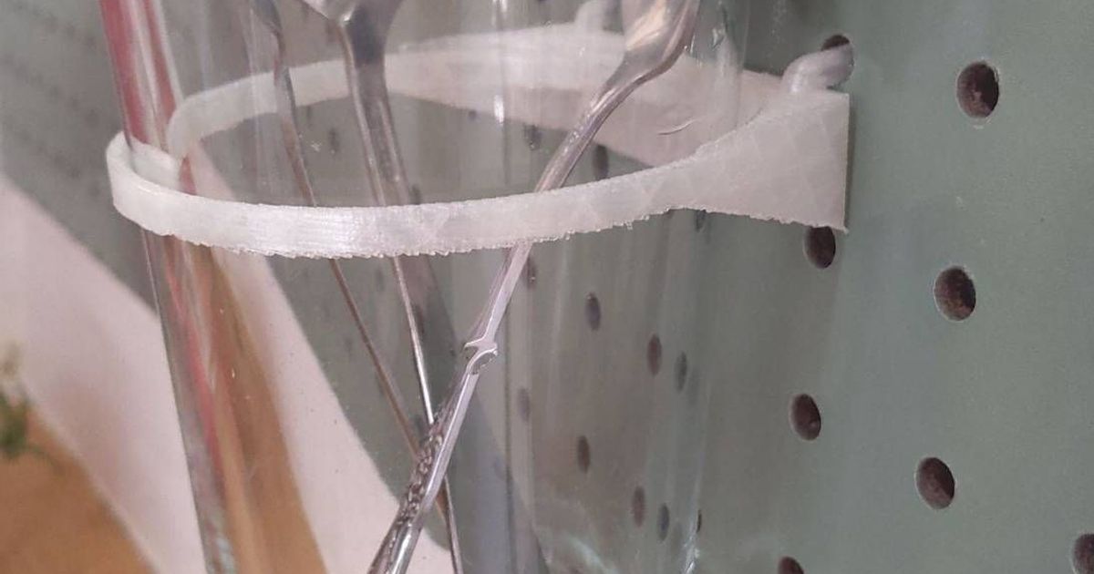 Peg Board Cup Holder by germfreewings | Download free STL model ...