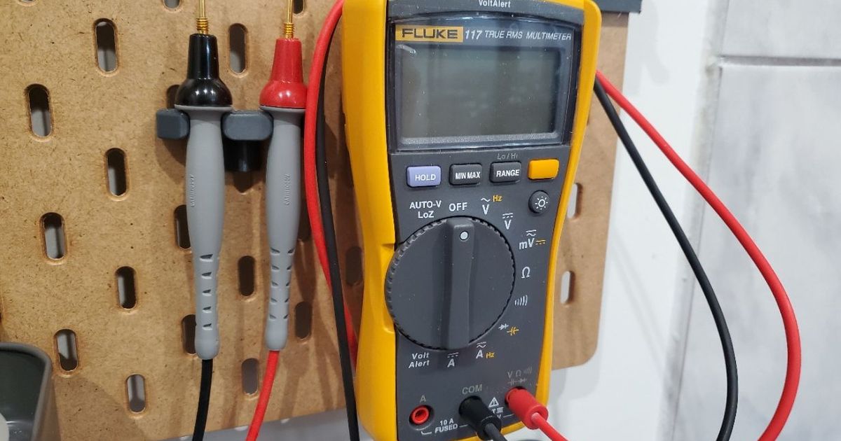 Ikea Skadis Fluke 117 multi-meter and Probe Mount by morp | Download ...