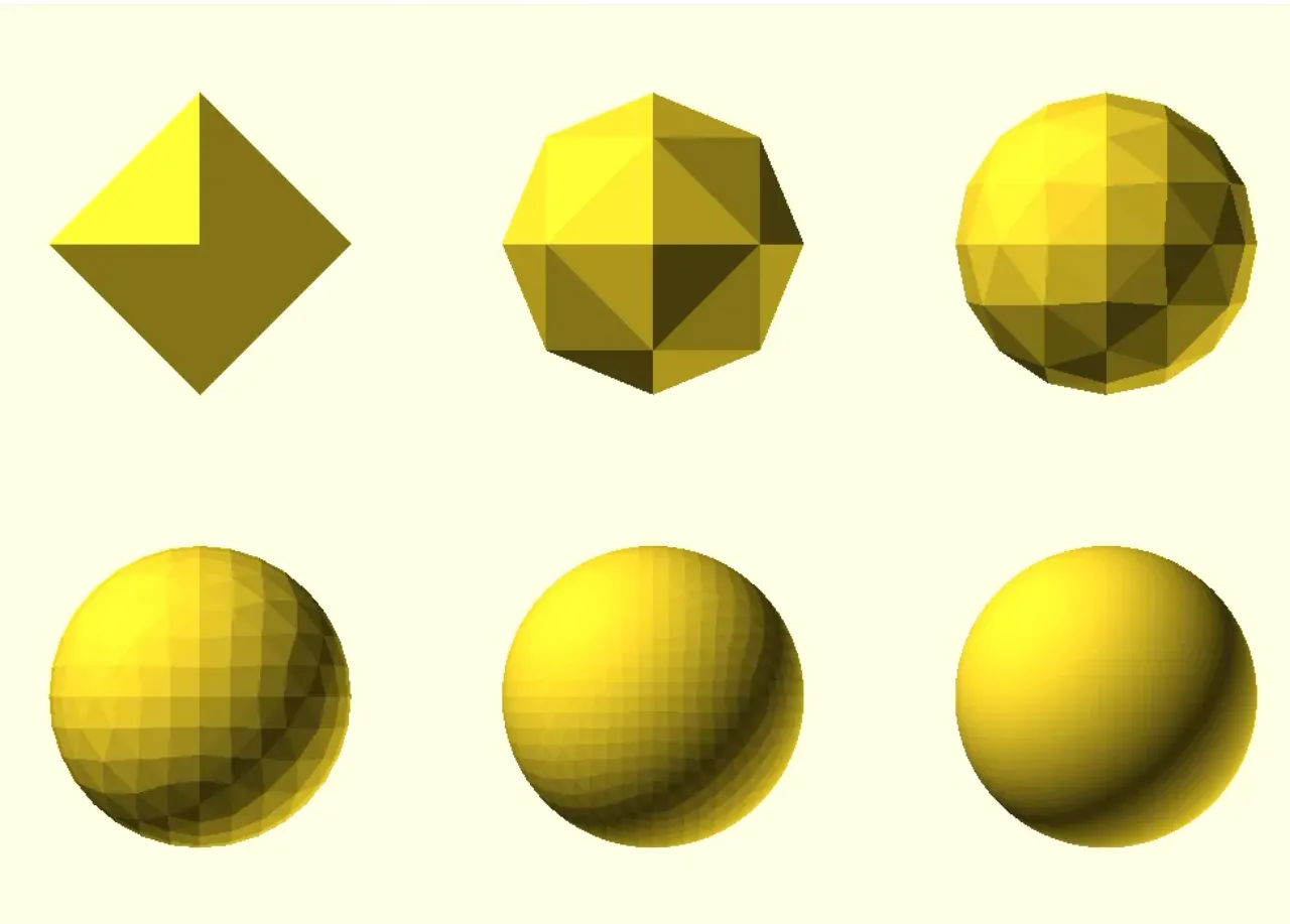 Openscad code to create fractal spheres based on an octahedron. by Openscaddad | Download free ...