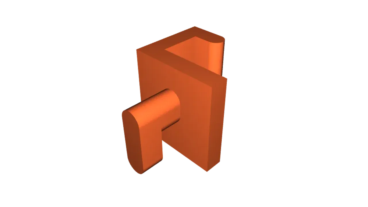 Portable Monitor mount for Skadis by dtphantom | Download free STL ...