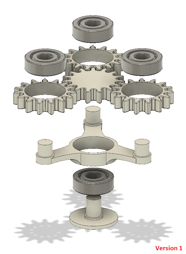Planetary Gear Spinner by Pending Progress | Download free STL model | Printables.com
