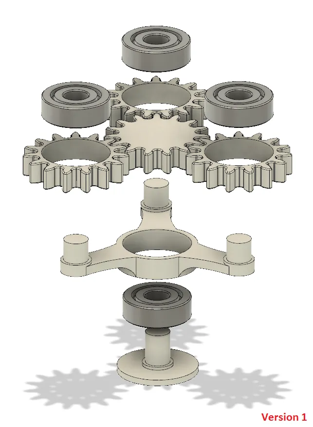 Planetary Gear Spinner by Pending Progress | Download free STL model ...