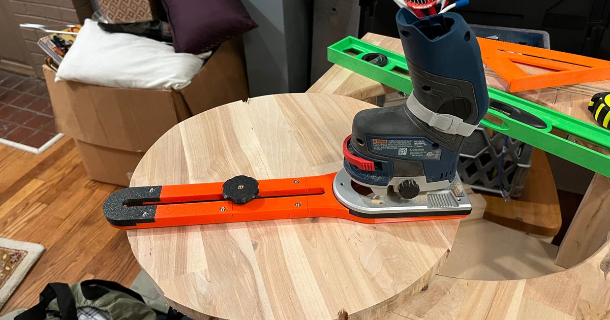 Bosch Palm Router Circle Jig GKF12V by Flurbb | Download free STL model ...