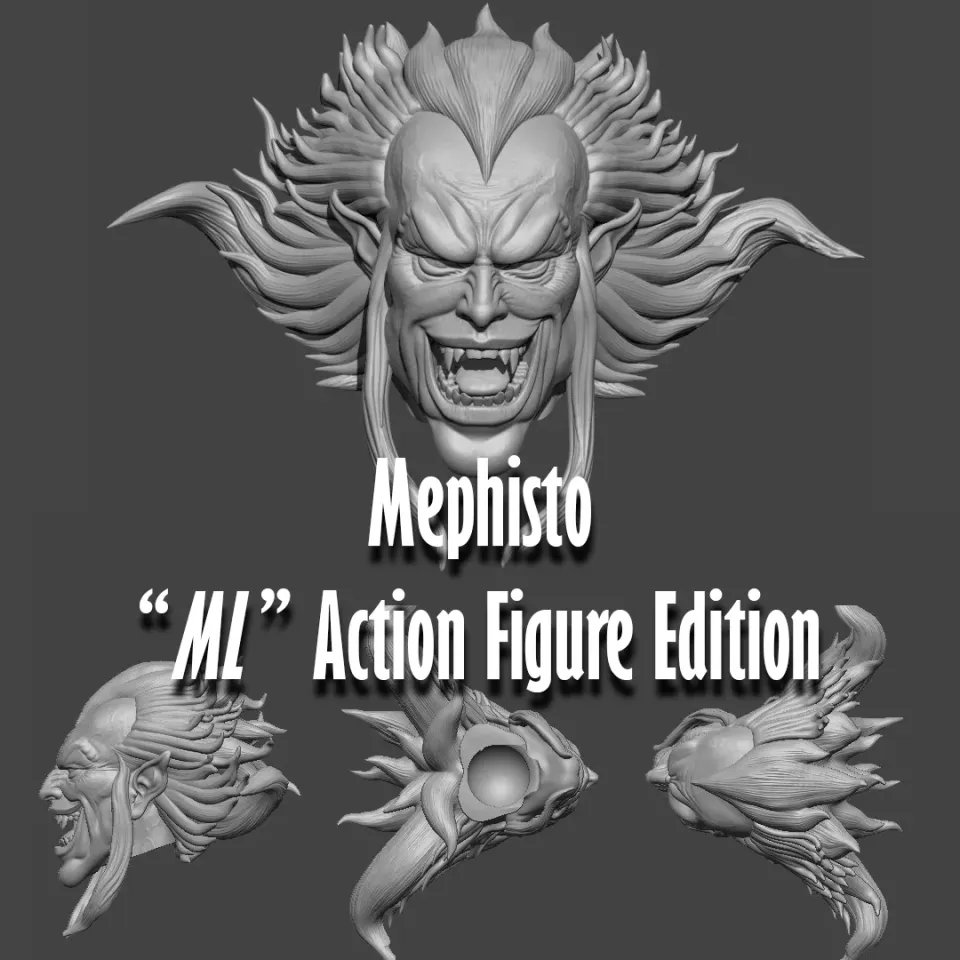 Mephisto ML custom head - action figures by TOXICSHLOCK | Download free ...