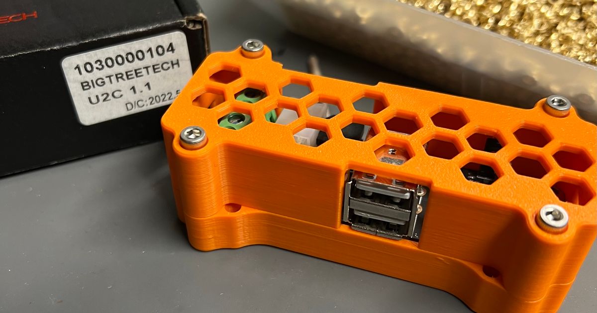 Mounting Bracket/Case for Big Tree Tech U2C and Mellow UTOC Can Bus ...