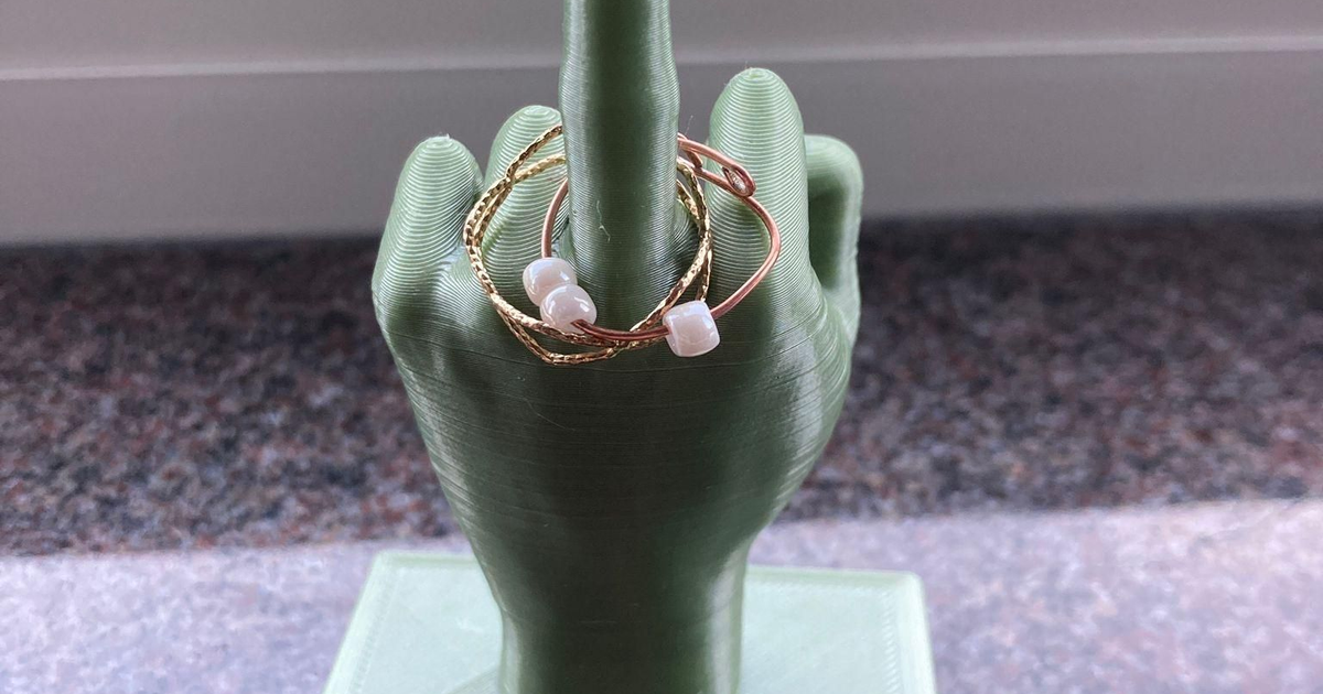The finger ringholder by Dreklord | Download free STL model ...