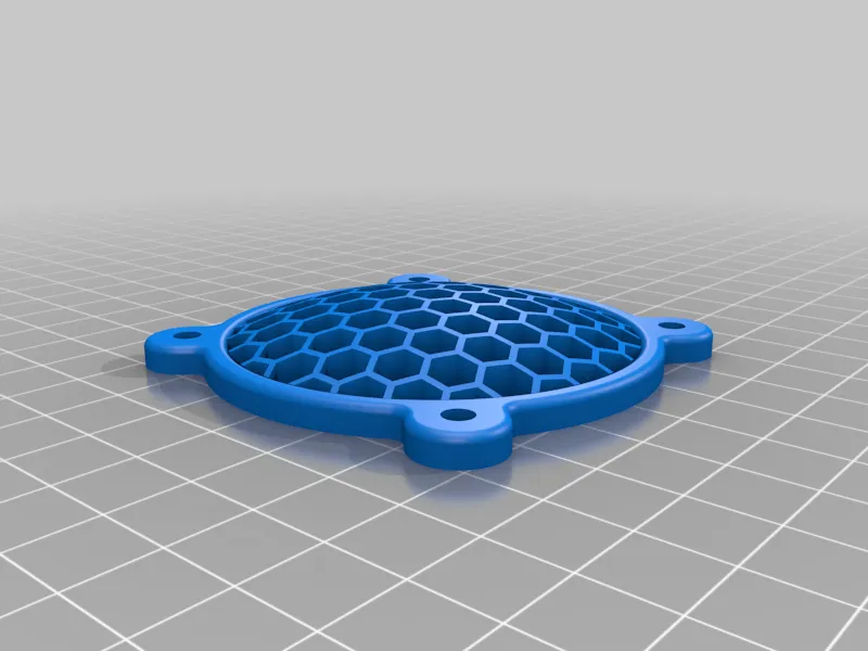 60mm Hexagon Honeycomb Domed Fan Guard by 1CM69 | Download free STL ...