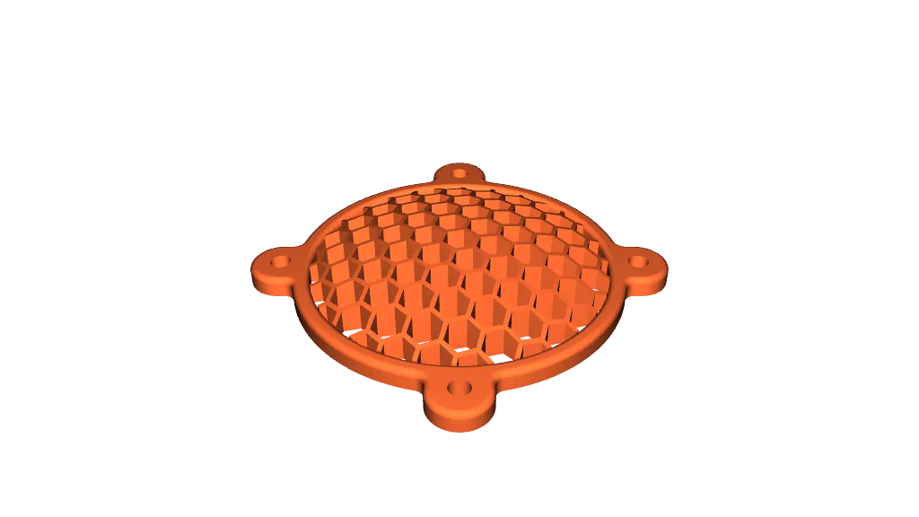 60mm Hexagon Honeycomb Domed Fan Guard by 1CM69 | Download free STL ...