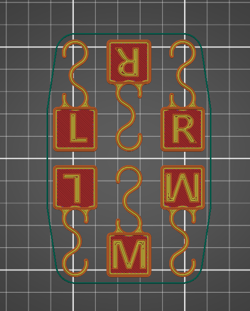 Cable Tags left right middle by Mike Loibl | Download free STL model ...