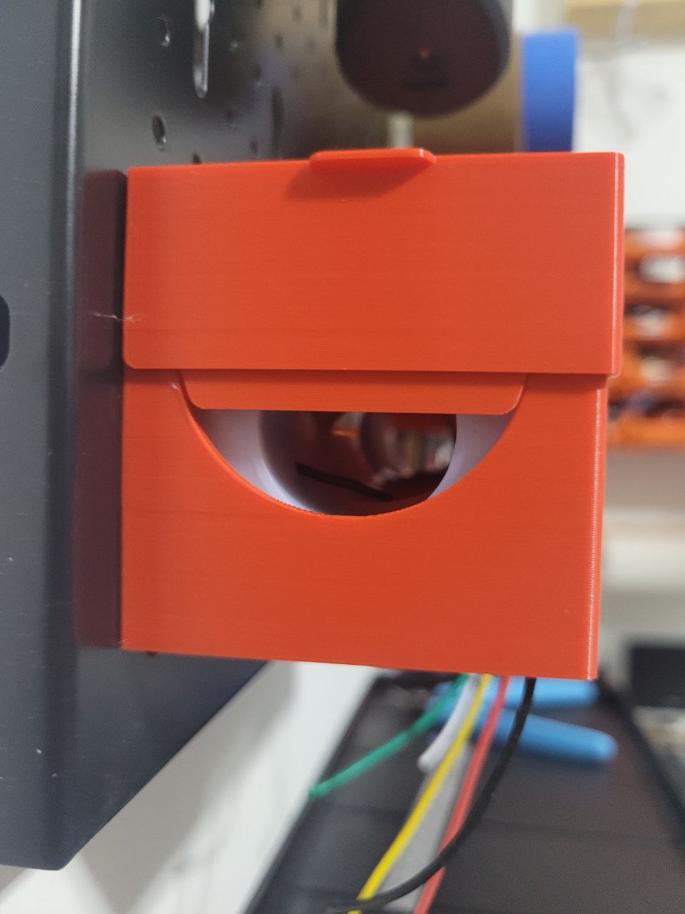 Mounted electronic wire spool holder with lid by Elmidea | Download ...