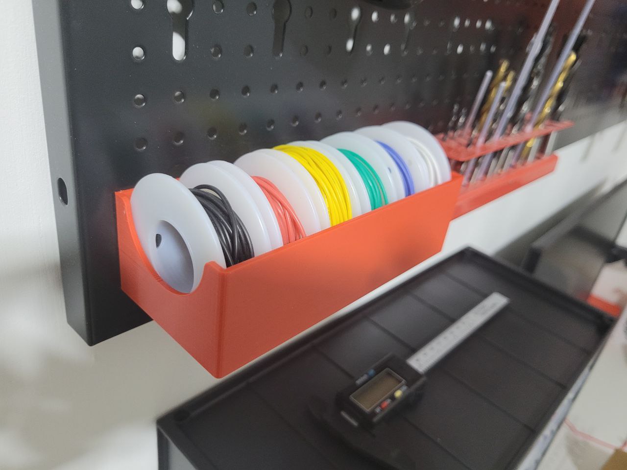 Mounted electronic wire spool holder with lid by Elmidea | Download ...