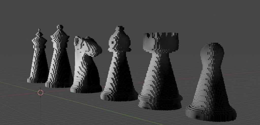 Blocky chess set by owen Harriman | Download free STL model ...