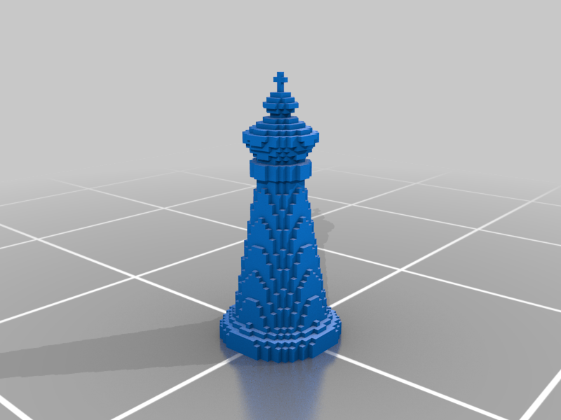 Blocky chess set by owen Harriman | Download free STL model ...