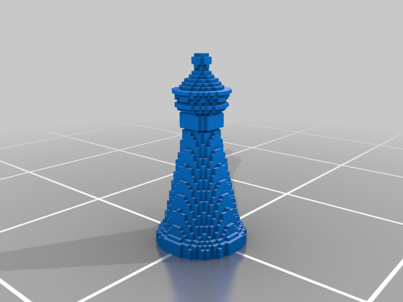 Blocky chess set by owen Harriman | Download free STL model ...
