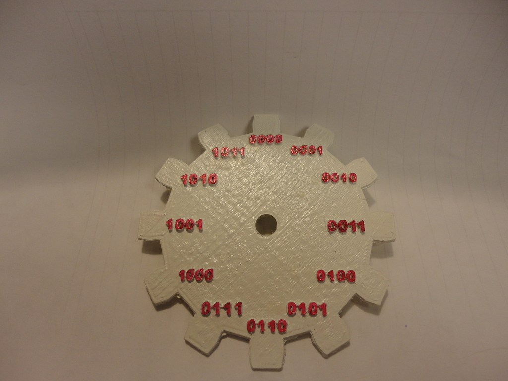 Analog Binary Clock (the hard way) by Al Williams | Download free STL ... Analog Binary Clock (the hard way) by Al Williams | Download free STL ...