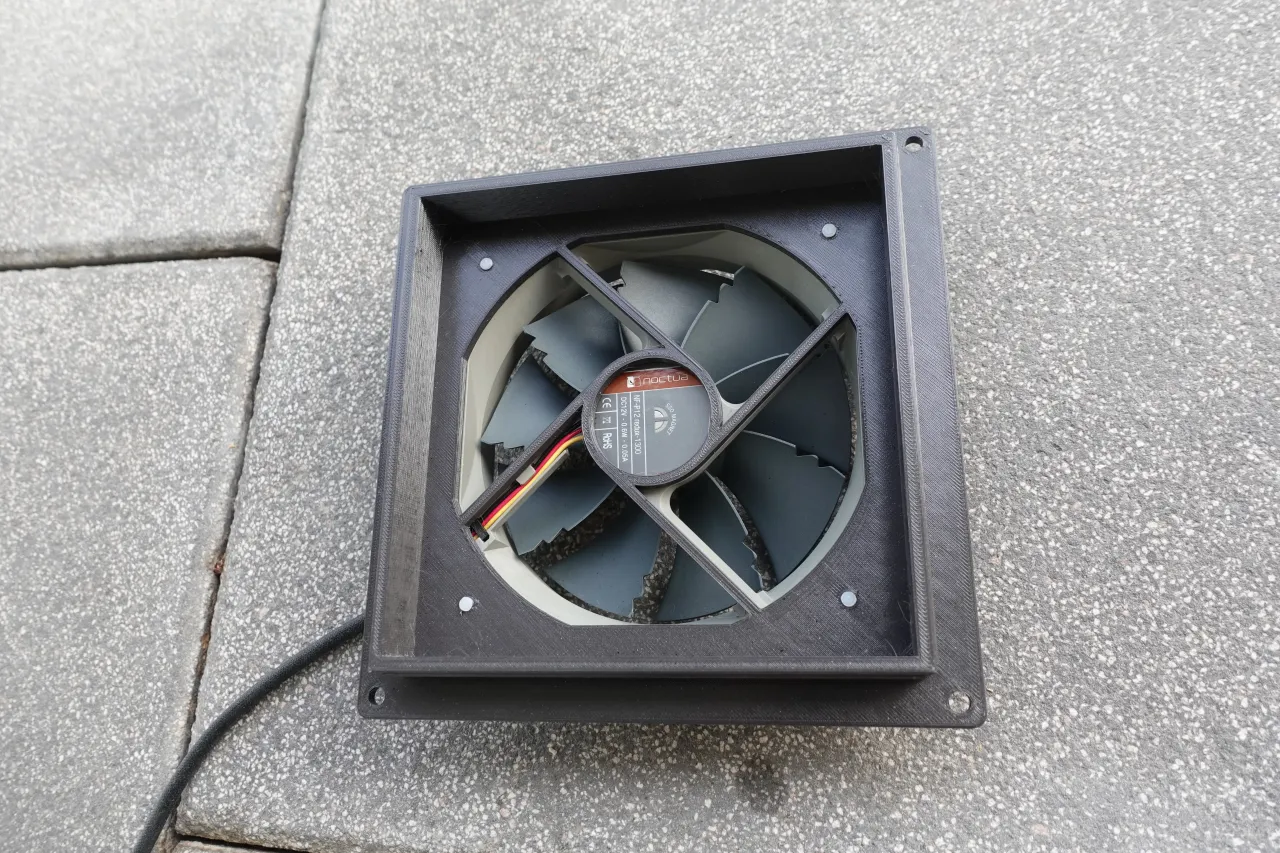 Exhaust + air filter for printer enclosure (FreeCAD, parametric) by ...