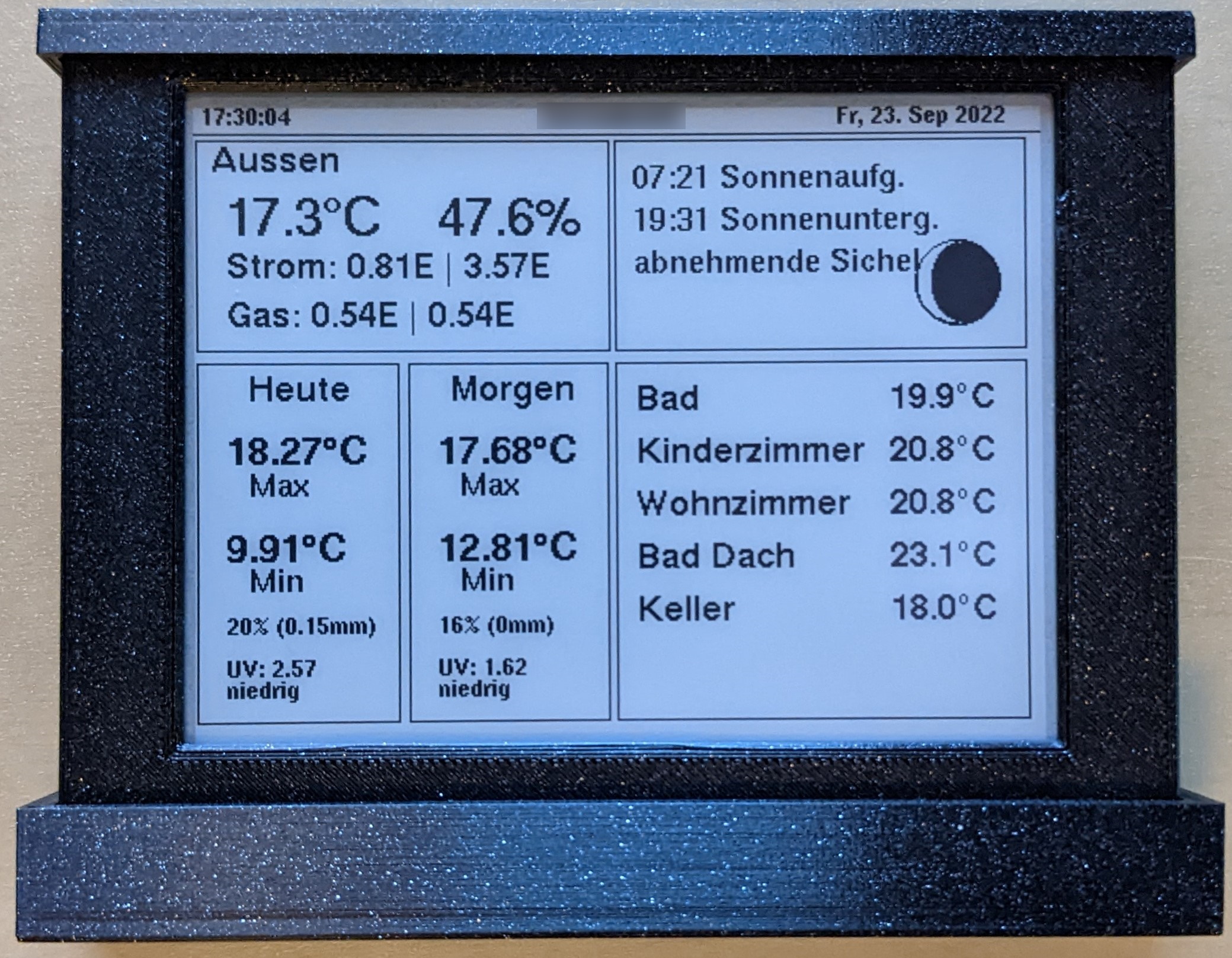 4,2inch Weatherdisplay (for Smarthome) by Simon | Download free STL ...