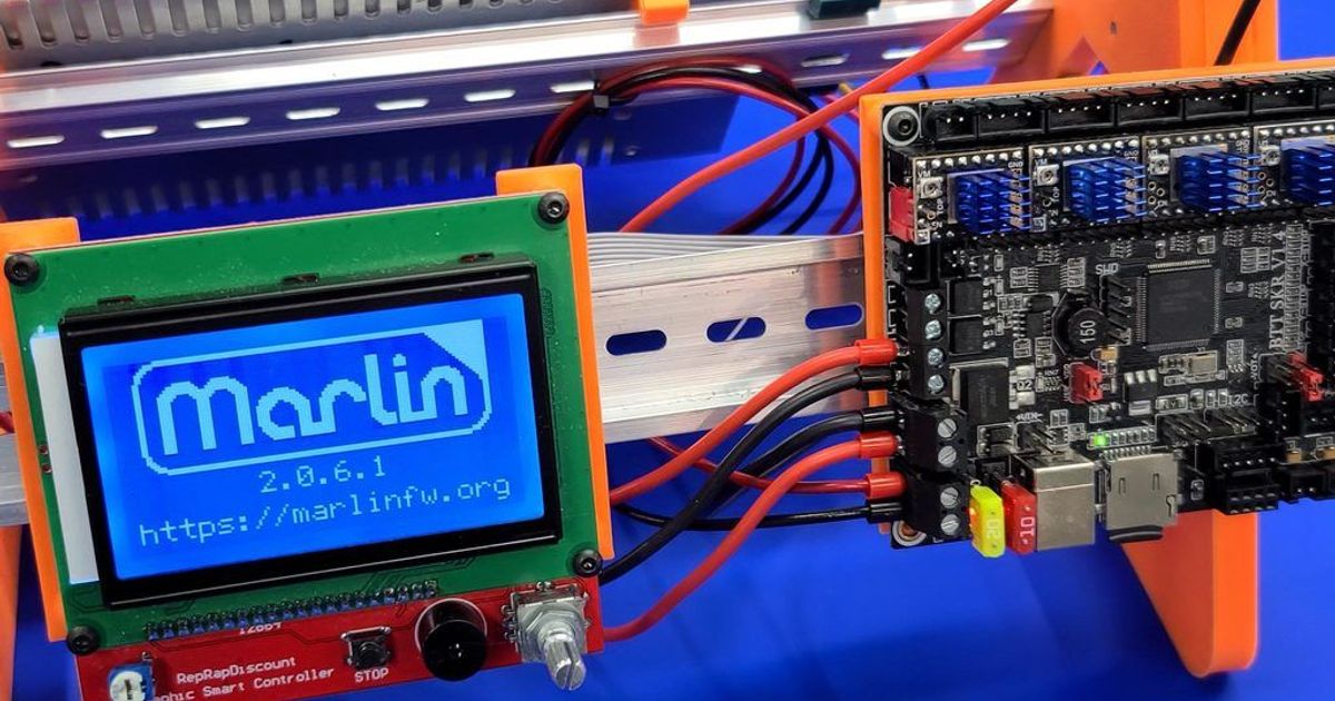 3D Printer Test Bench & DIY Electronics Models for DIN Rails by Makers ...