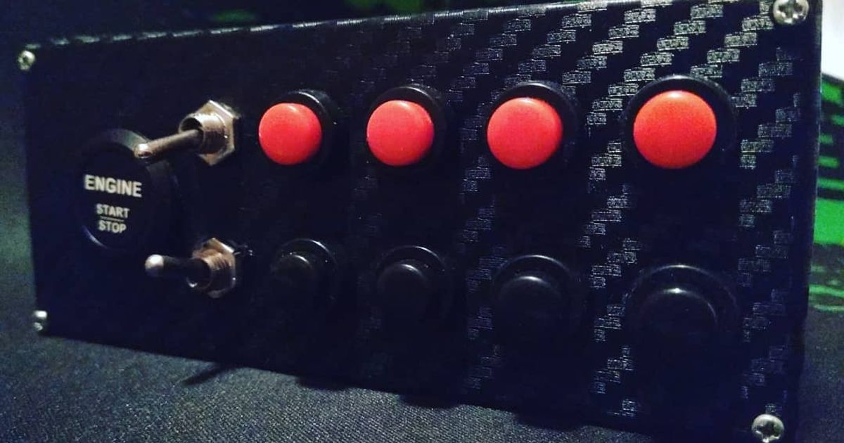 Buttonbox whit 11. function buttons by Cromikon | Download free STL ...