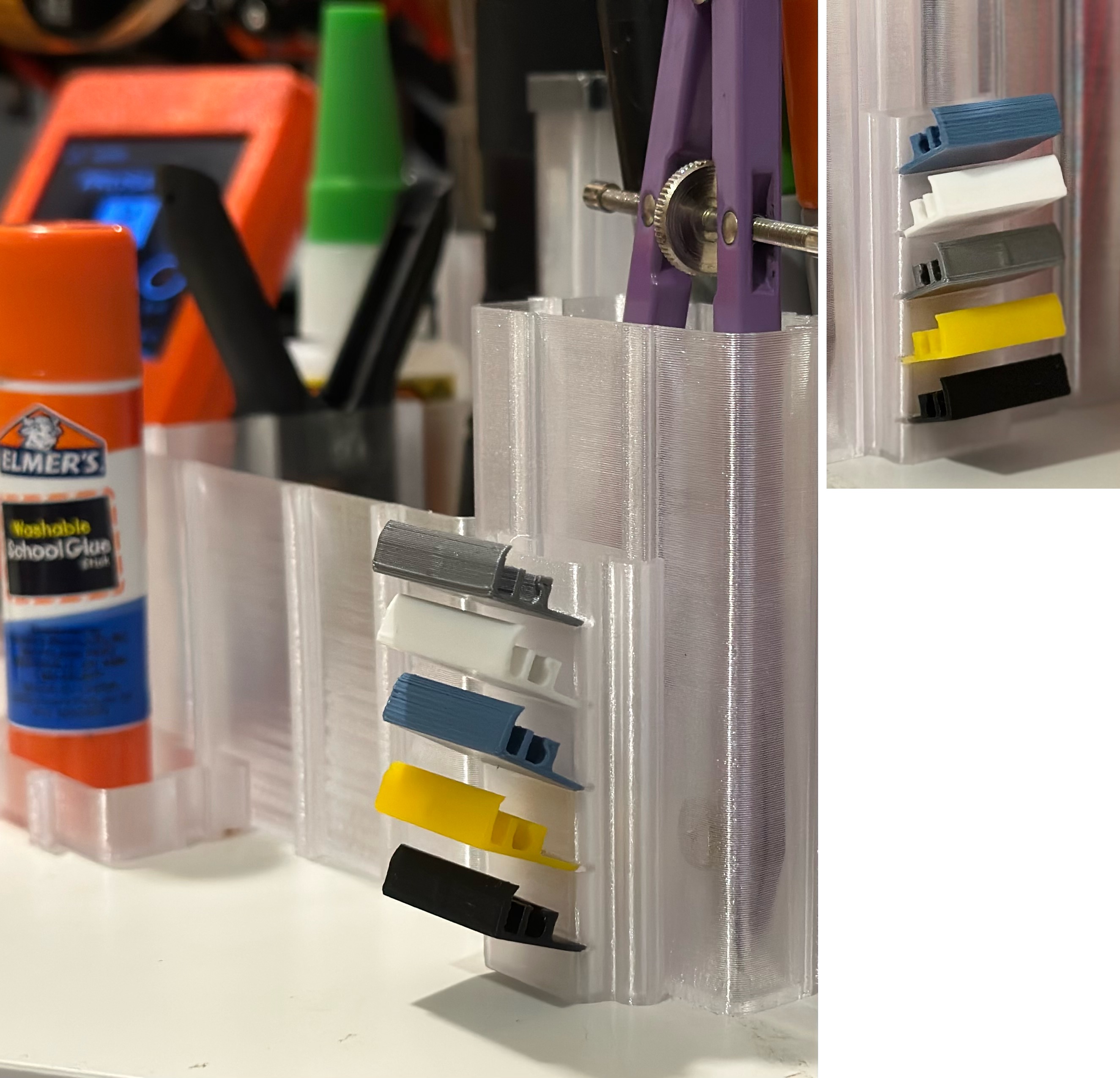 Grandma's Favorite Filament Clip Rack for Ultimate Vase Mode Desk ...